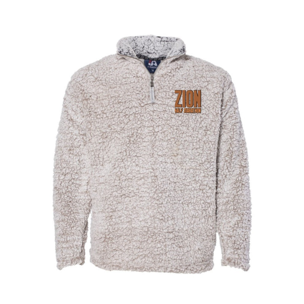 Zion Half Marathon Sherpa Quarter Zip – Vacation Races Merchandise