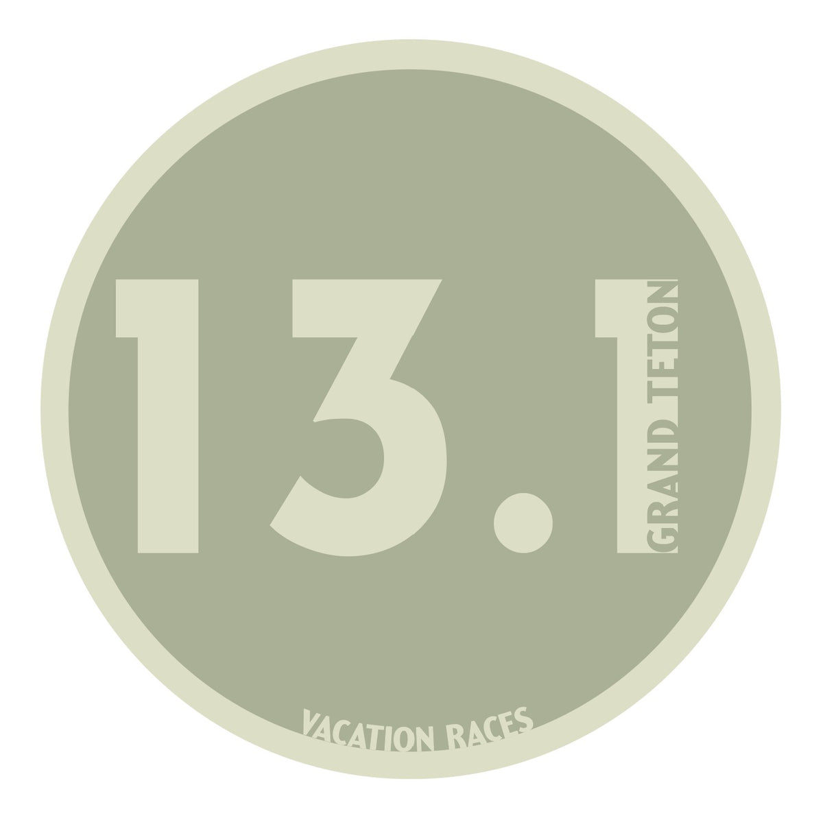 Grand Teton & Yellowstone Distance Stickers – Vacation Races Merchandise